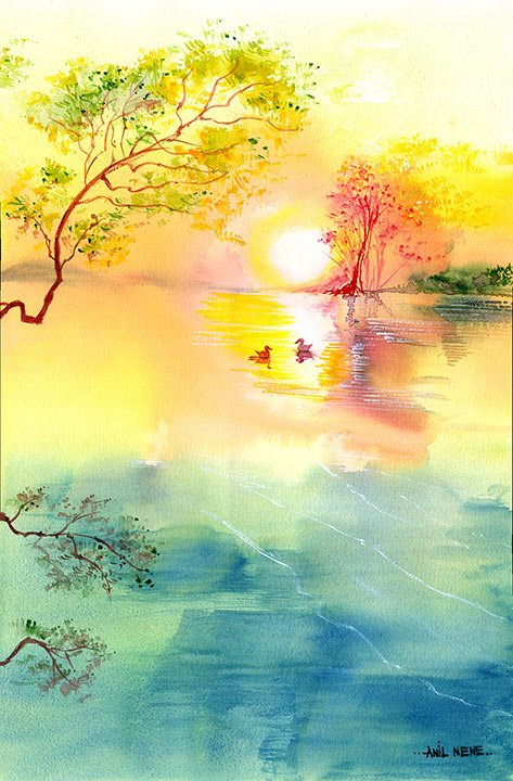 Daybreak 7 - Original Handmade Painting For Home | NeneArts